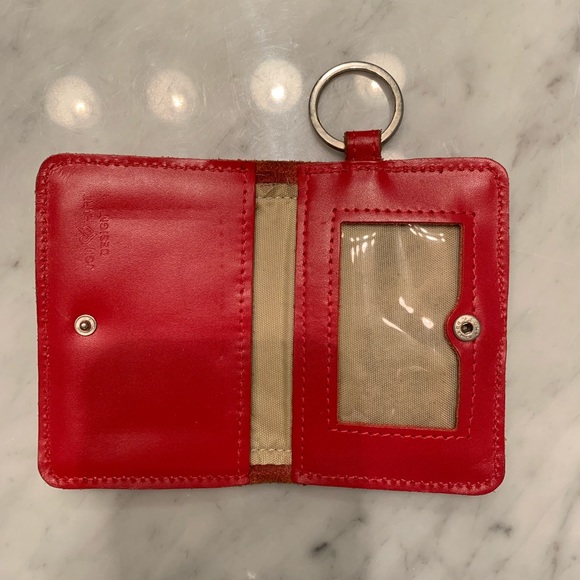 Jon Hart | Bags | Jon Hart Mink Cheetah Print Cherry Red Id Wallet ...